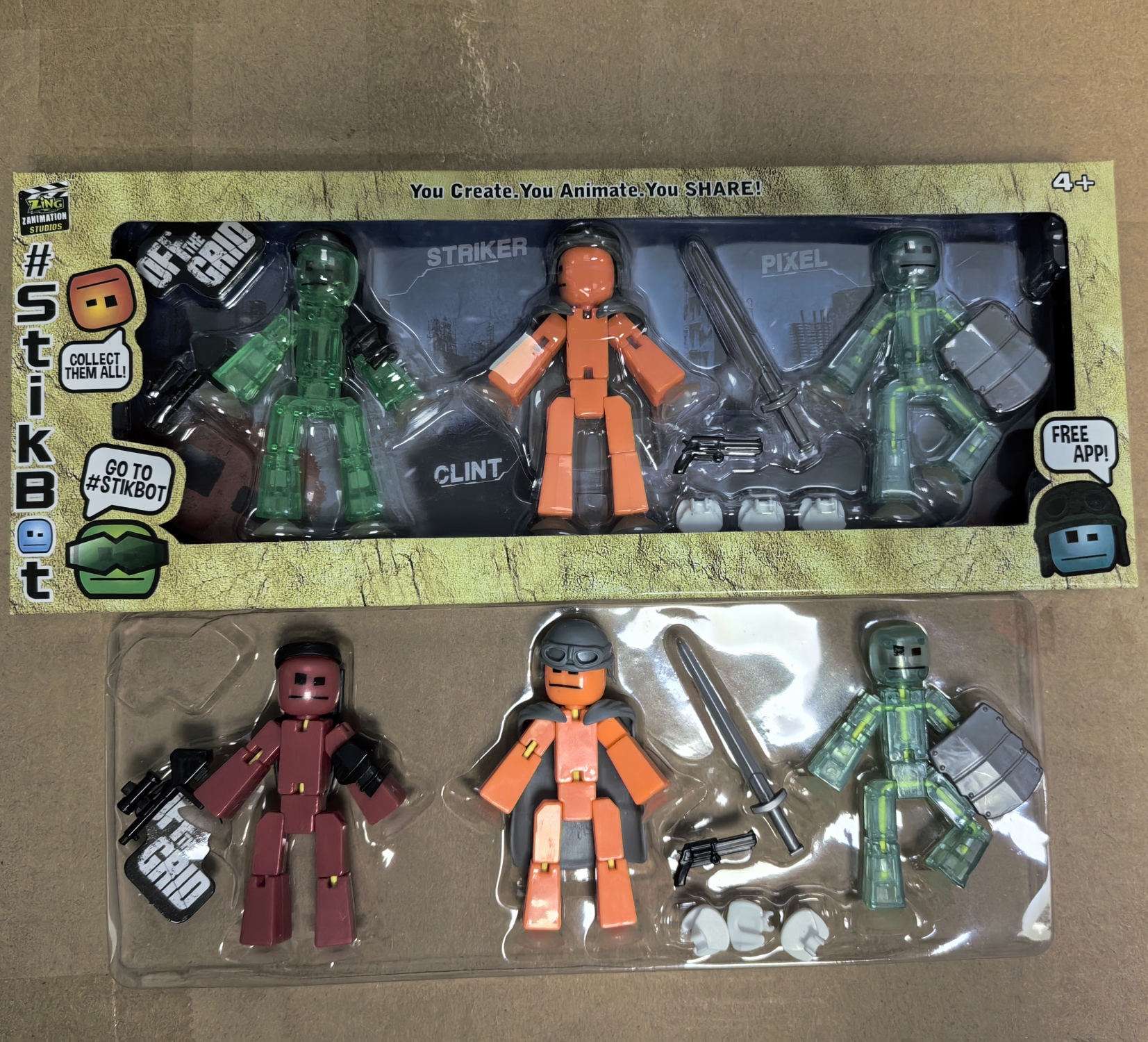 stikbot puppet sucker joint puppet freeze Action Figure Filming ...