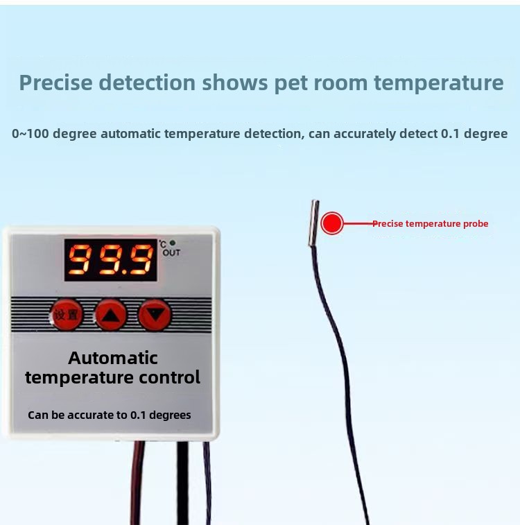 Pet Fan Hamster Parrot Cooling Equipment Cat Cage Kennel Ventilation ...