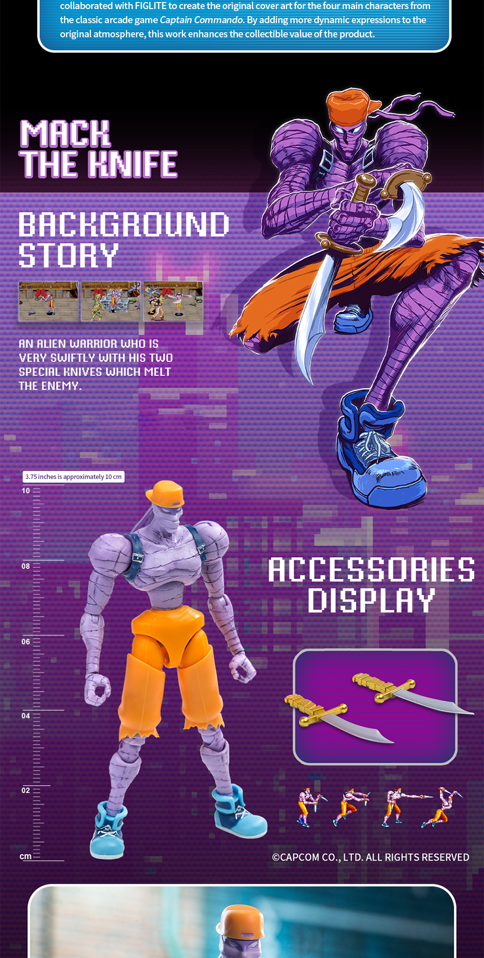 【Available on February 25th 9:30 am】52TOYS CAPCOM Captain Commando-Mack The Knife/Captain ...