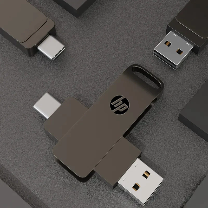 2TB USB Flash Drive 2 in 1 Metal Waterproof High Speed OTG Pendrive ...