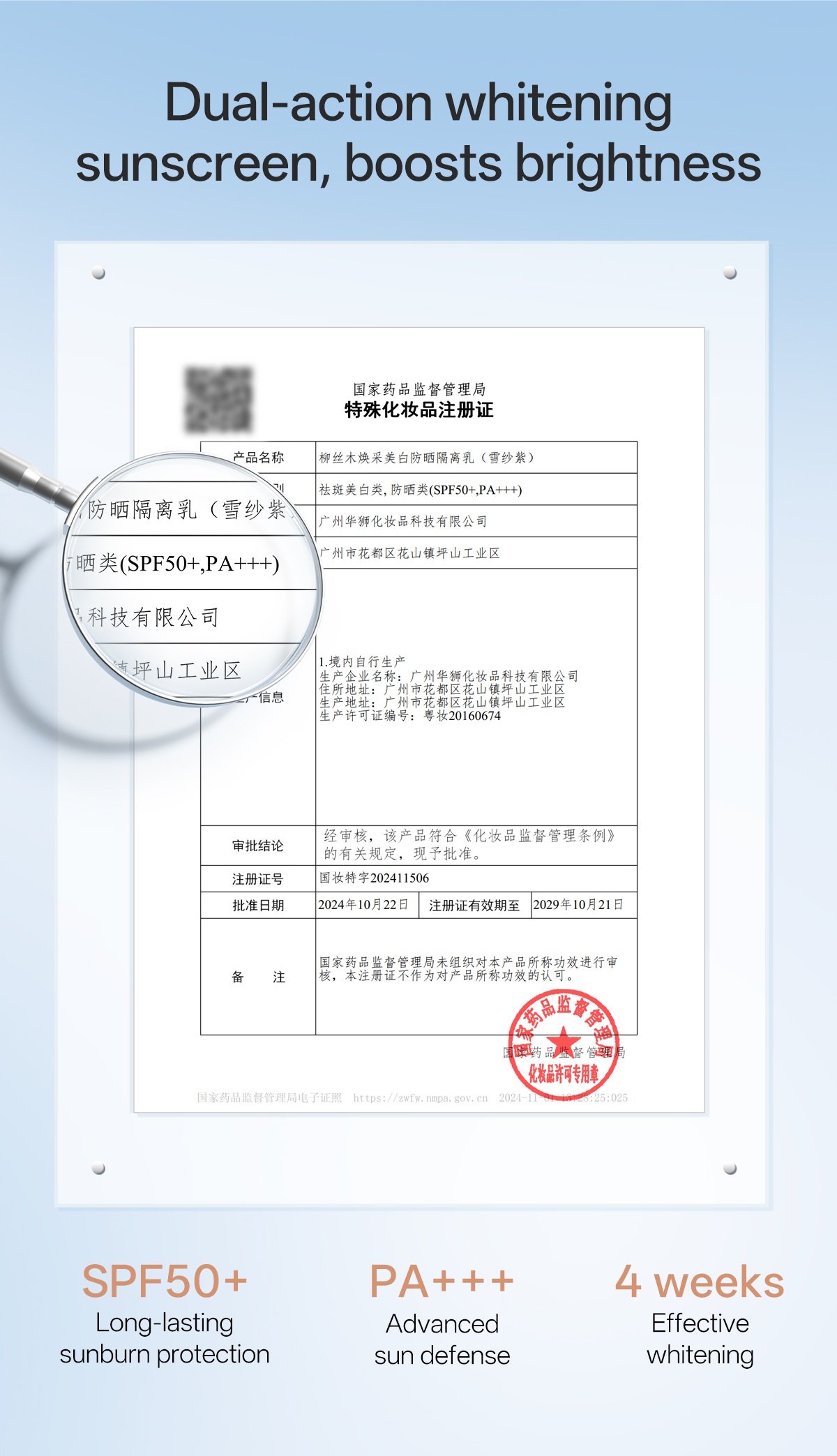 Sunscreen Cream OSITREE Sunscreen SPF50+Brightening Whitening Isolation ...