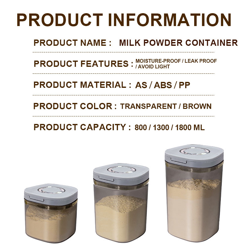 【BPA FREE】Bekas Simpanan Susu Airtight 800/1300/1800ml | Plastik Food Grade Selamat | Sudu ...