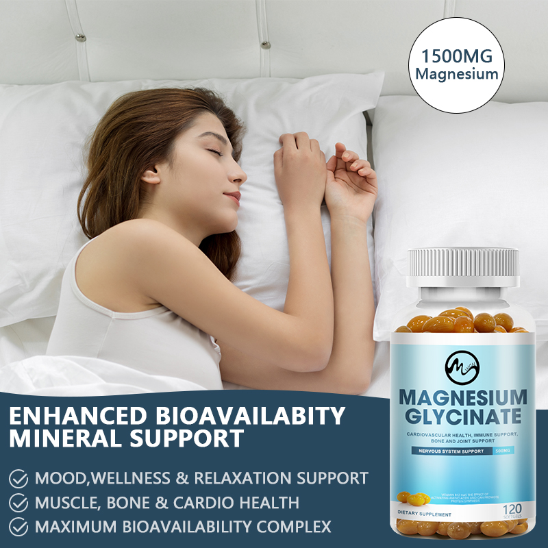 Minch Magnesium Glycinate Capsules 500mg Support Bone Immunity Immune ...