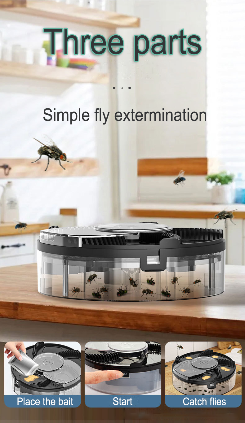 Fly Trap Device Automatic Electronic Electric Catcher with Wall Mount ...
