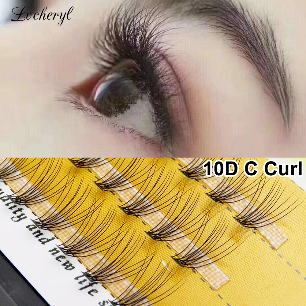 Thick Self Applied Lash Extension Kit With Glue 60 Segmented Clusters ...