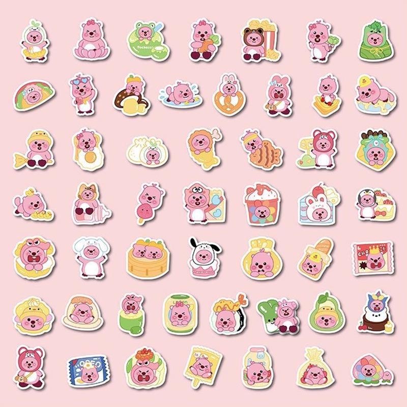 102pcs Loopy Sticker Kawaii DIY Diary Laptop Luggage Skateboard Decals ...