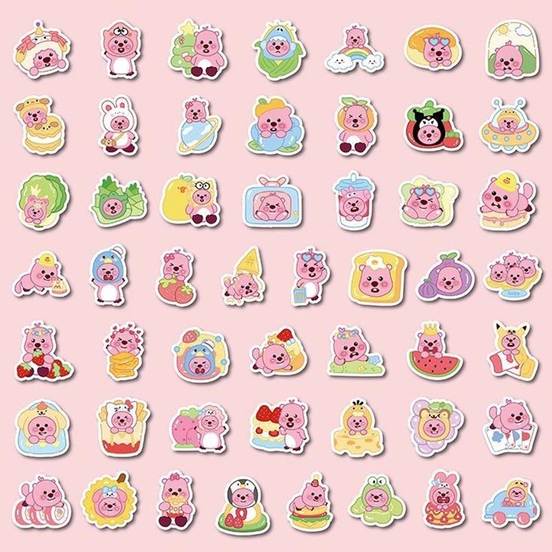 102pcs Loopy Sticker Kawaii DIY Diary Laptop Luggage Skateboard Decals ...