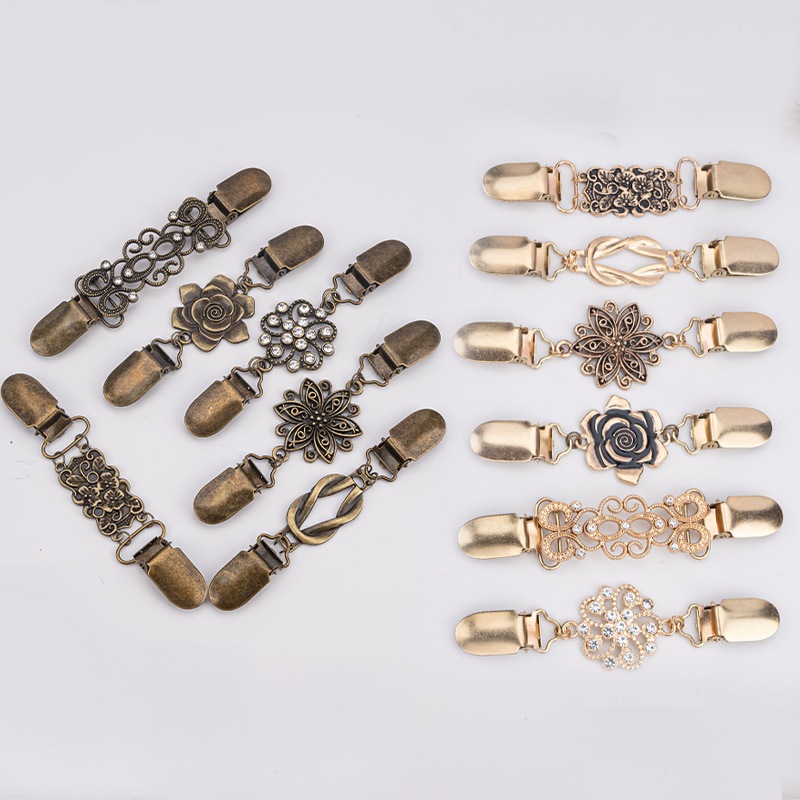 Retro Shawl Clip for Women European American Style Diamond Encrusted ...