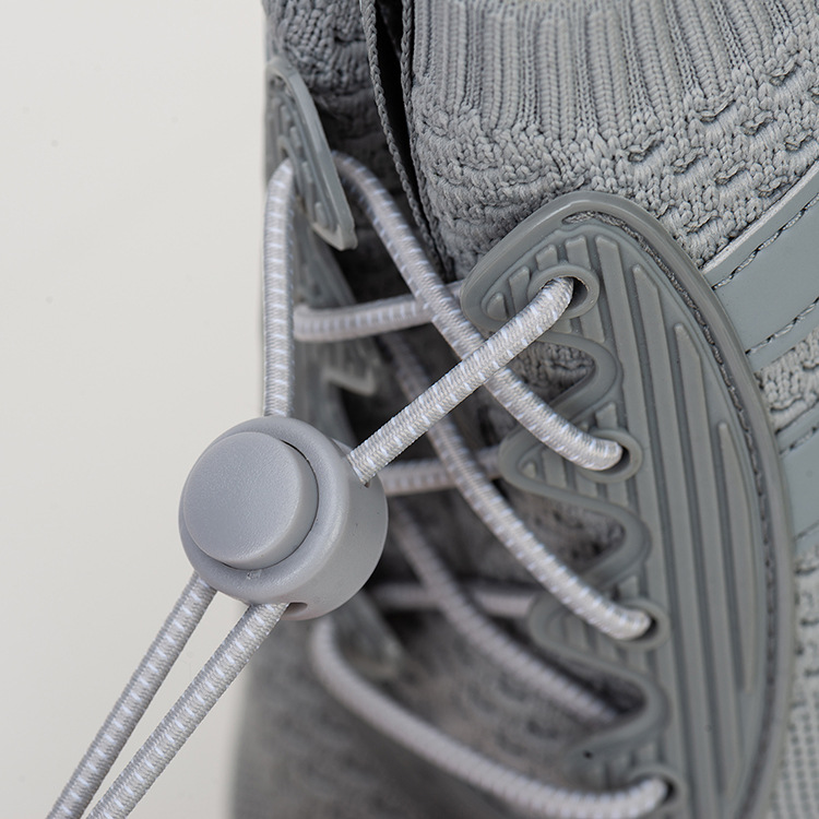 Elastic No Tie Sneaker Laces Stretch Lock Quick Fit For Running Walking ...