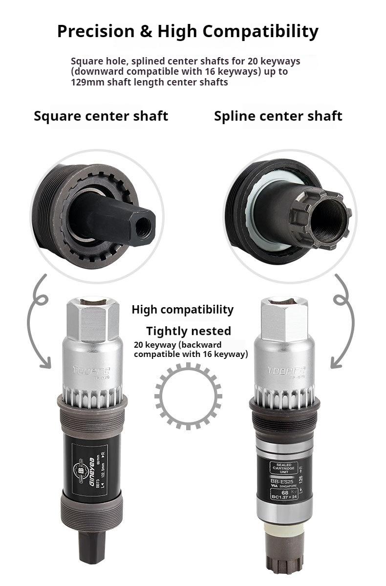 Bicycle Bottom Bracket Sleeve Removal Tool Mountain Bike Square Hole ...