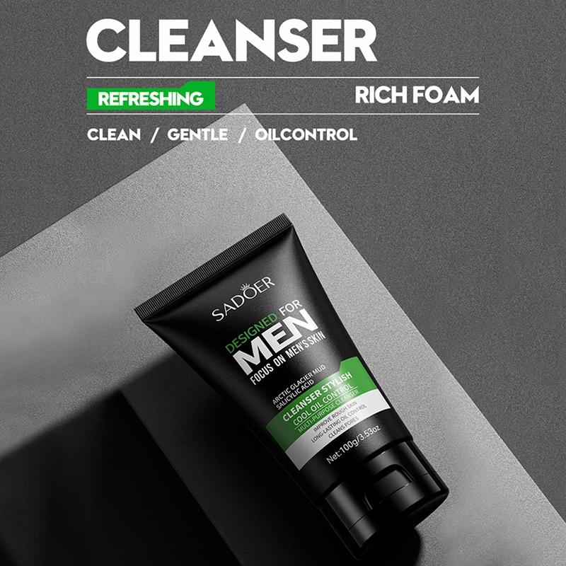 Men Facial Cleanser Face Washing Moisturizing Man Skin Care Oil Control ...