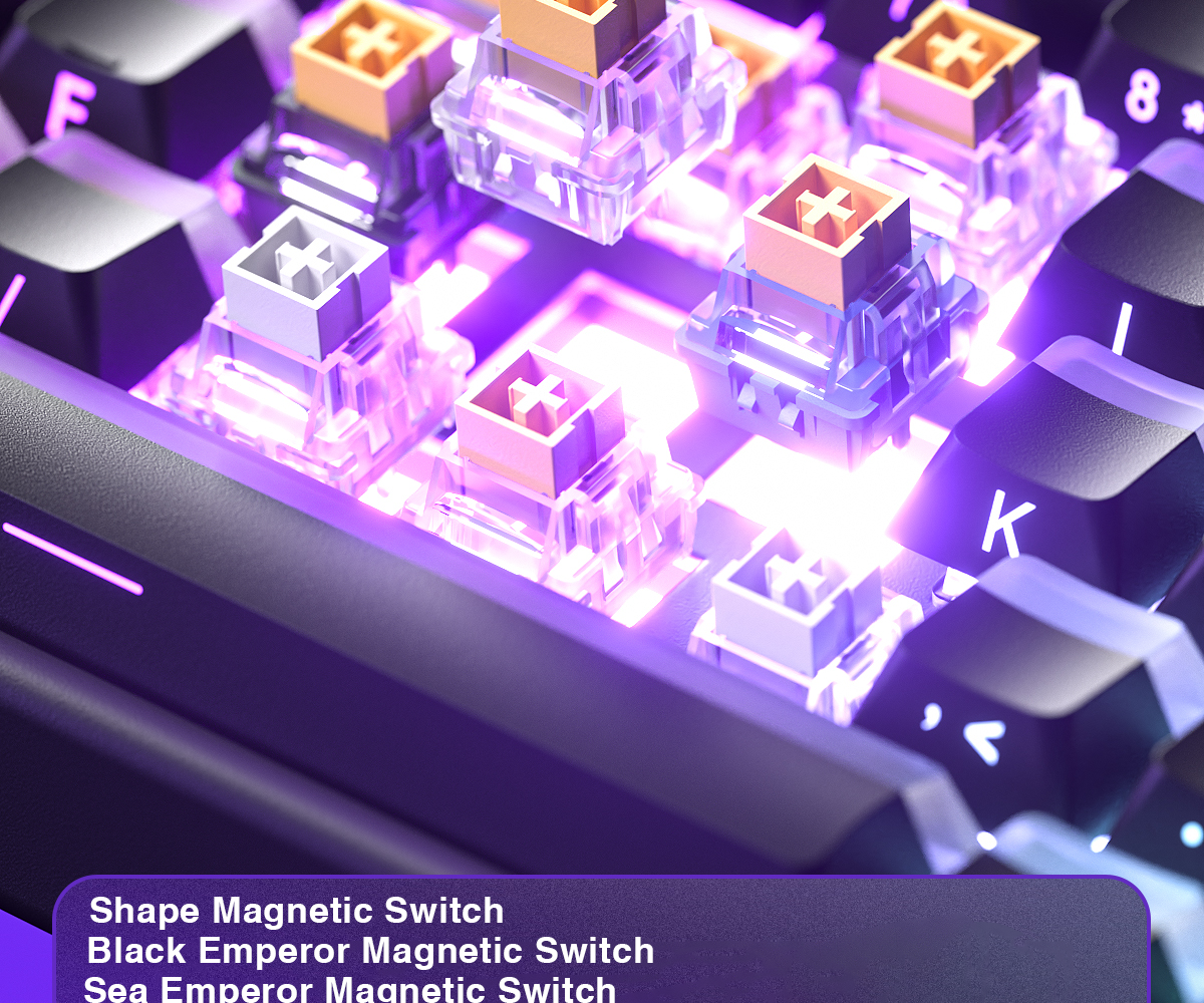 AULA HERO 68HE Magnetic RT Mechanical Keyboard 68Keys 8Khz Wired RGB ...