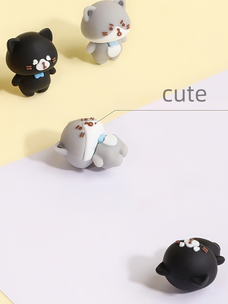 Penlab 3pcs Cats Diary Eraser Mini Size Cartoon Design Less Dust PVC ...