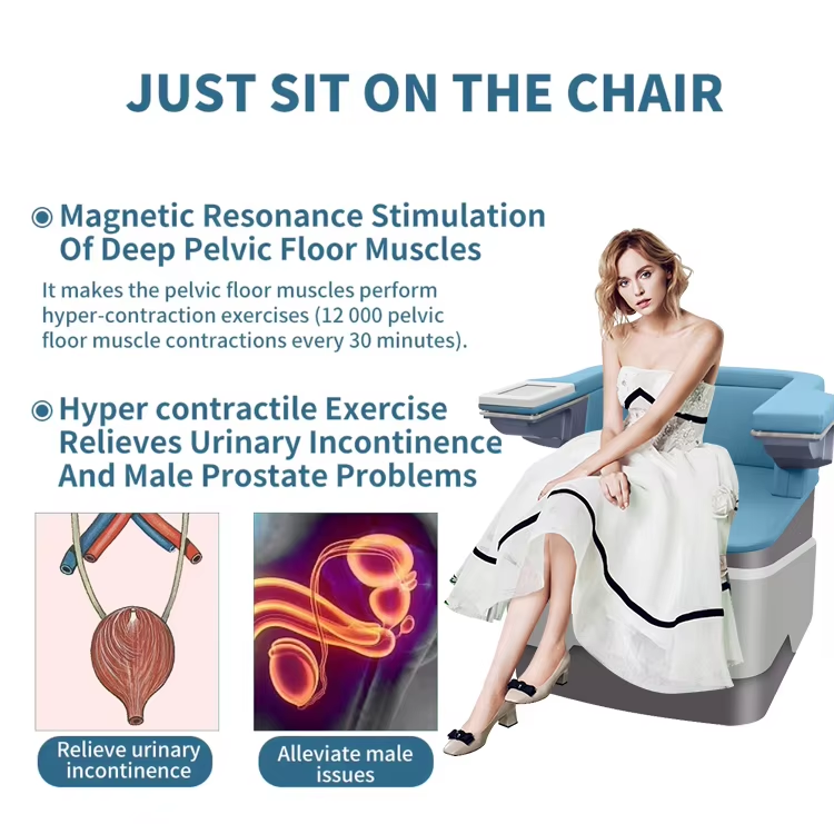 High Energy Pelvic Floor Muscle Trainer Chair Urinary Incontinence Ems ...