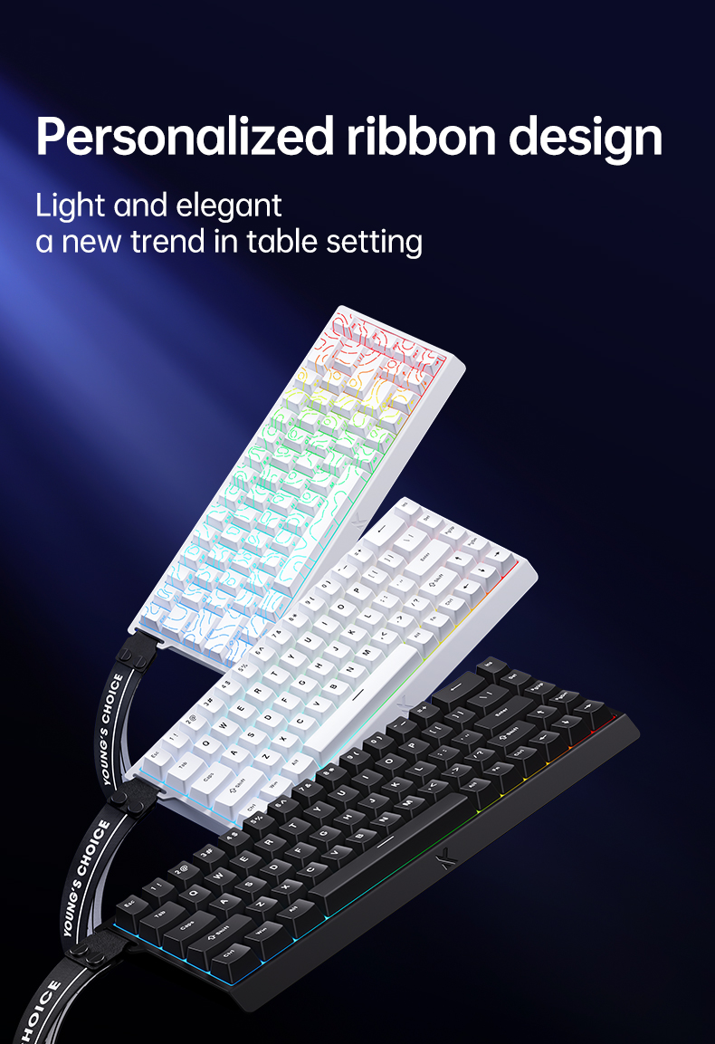 MCHOSE ACE68 Magnetic Switch RGB Gaming Keyboard Wired Rapid Trigger 8K ...