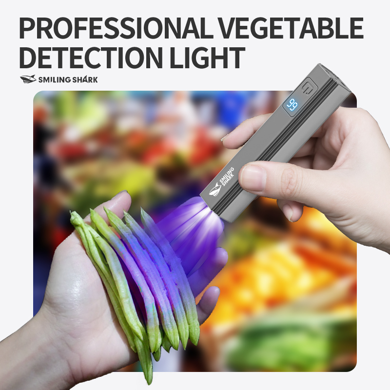 Smiling Shark SD5316 UV Light 2Mode 365nm Mini Flashlight Purple Light ...
