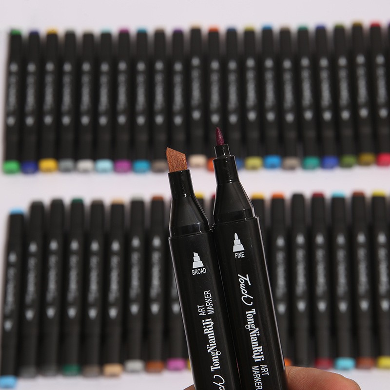 Mark Pen Double Headed Oil Painting Watercolor Pen Children's Hand ...