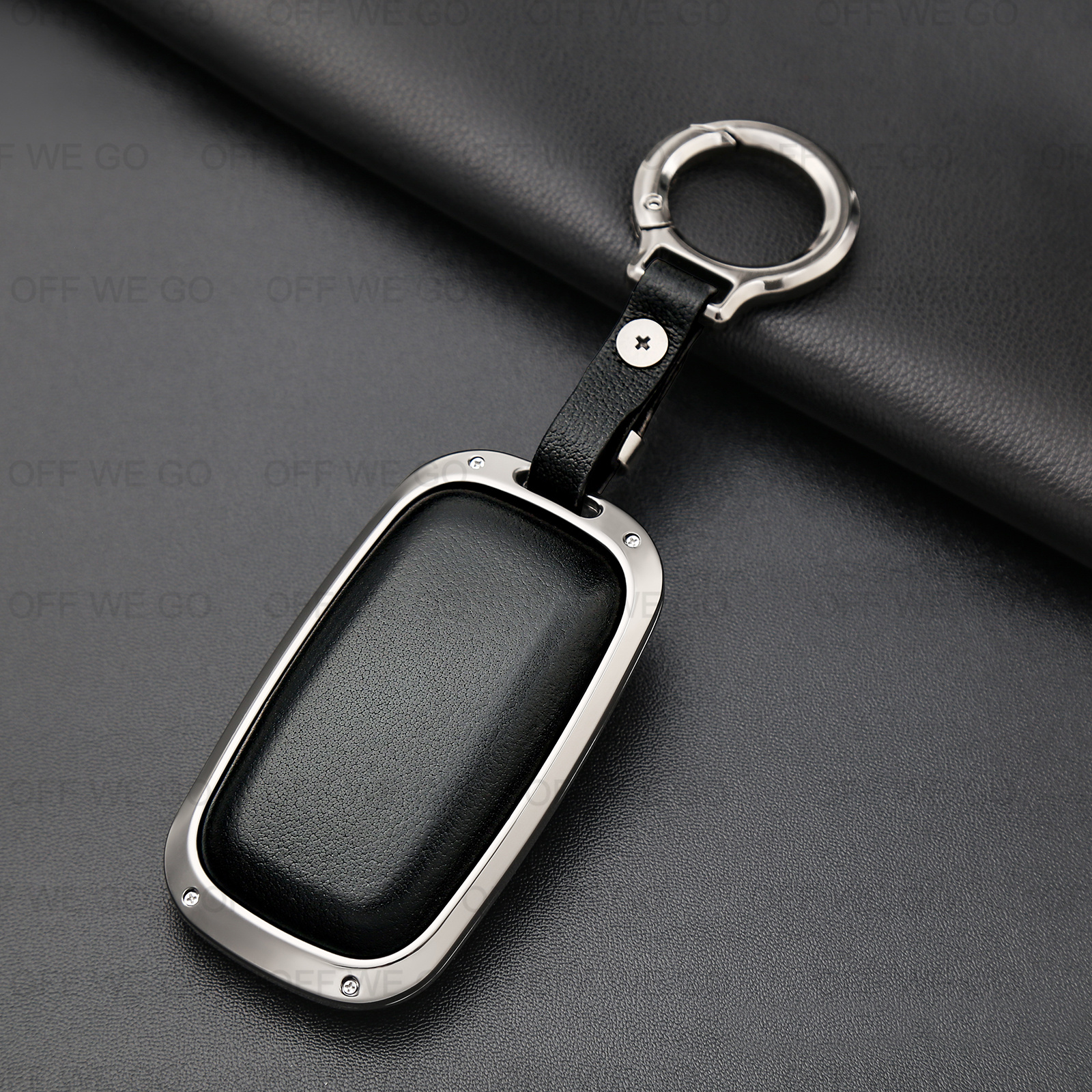 Zinc Alloy Leather Car Key Case Cover For Perodua Axia 2023-2024 Alza ...
