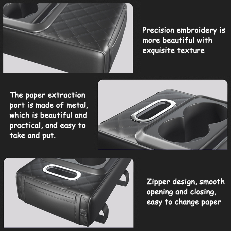 4 In 1 Car Armrest Storage Box Car Center Console Organizer With Cup ...