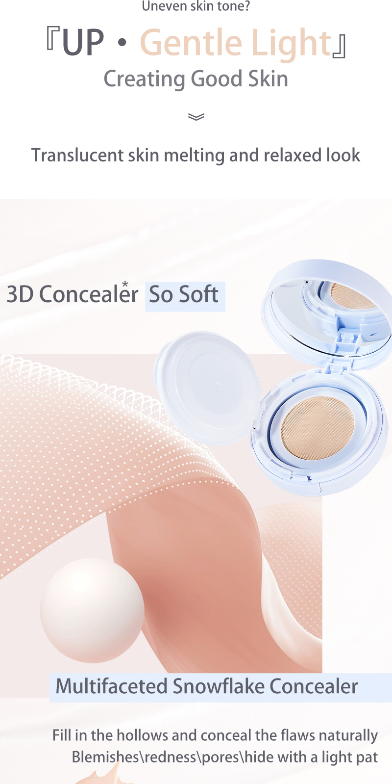 FLORTTE Ballet Veil Purity Cushion Mini Foundation - 3 Colours (5g) | Shopee Malaysia