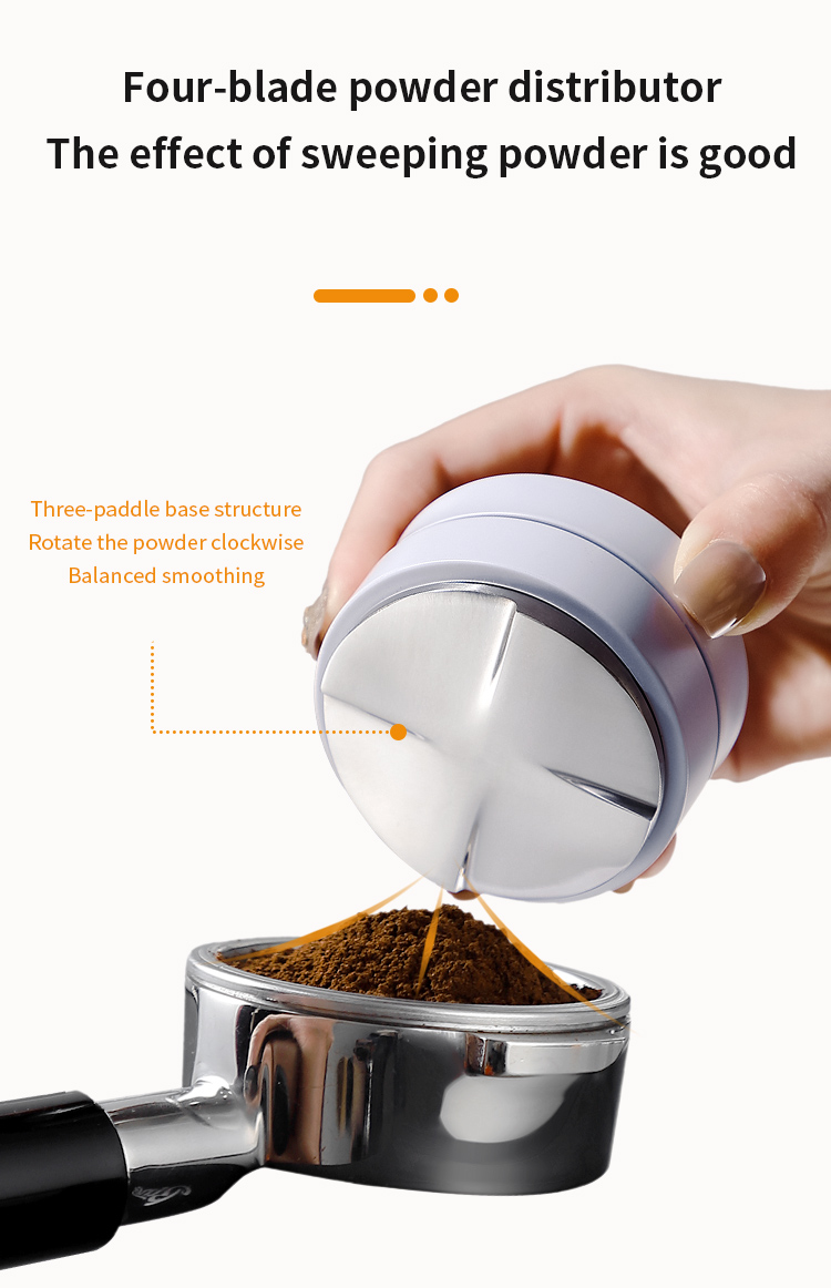 BINCOO Espresso Coffee Press Base Set Cloth Powder Distributor Powder ...