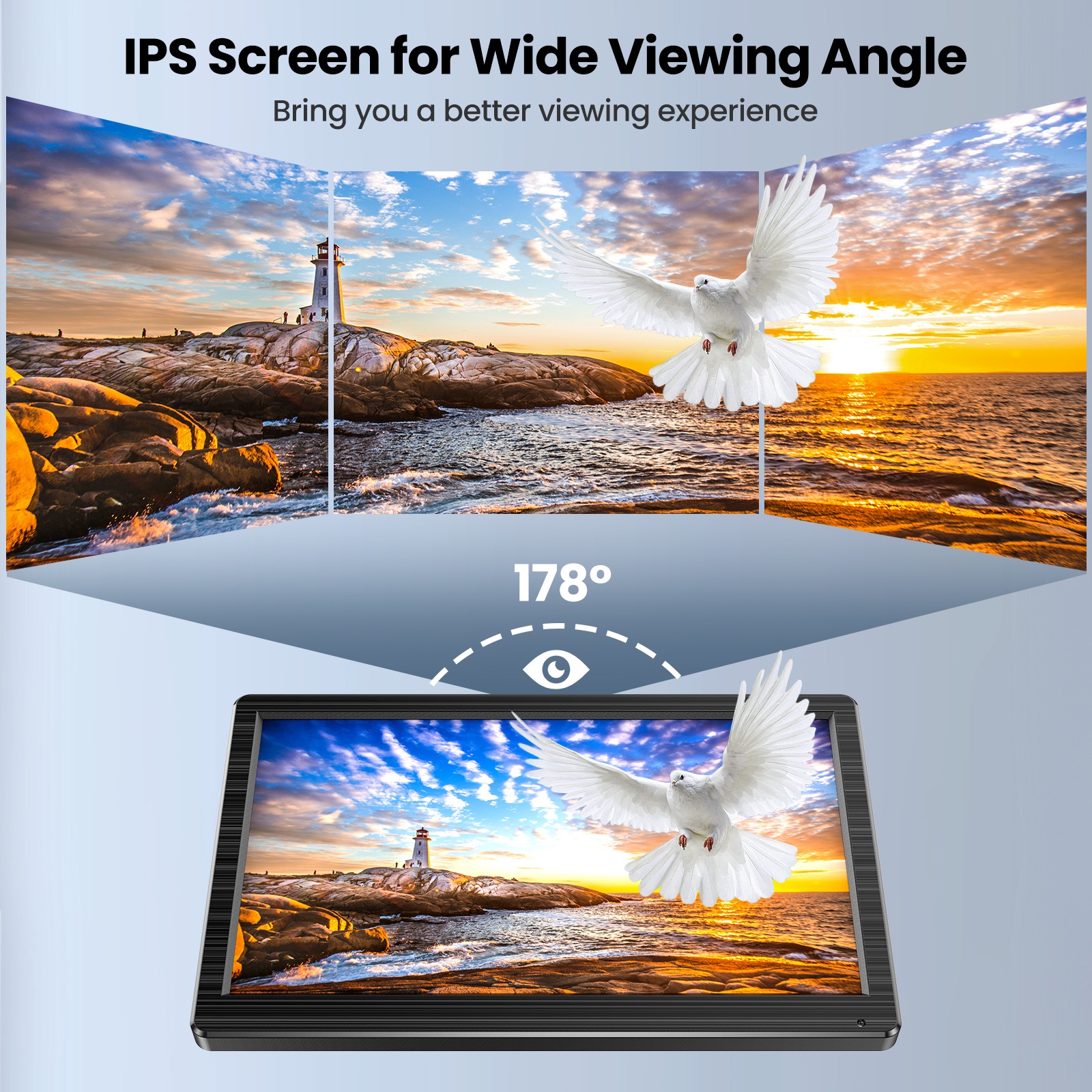 Eyoyo 12 Inch Small HDMI Monitor, Eyoyo Mini Monitor Portable IPS ...