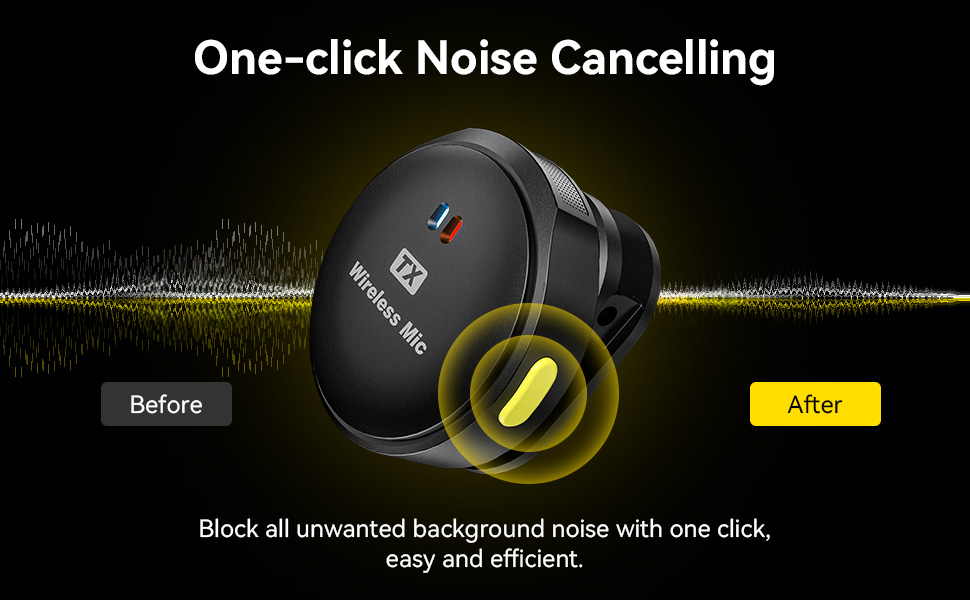 Wireless Lavalier Fifine Mini Dual Microphone for Phone with Noise ...