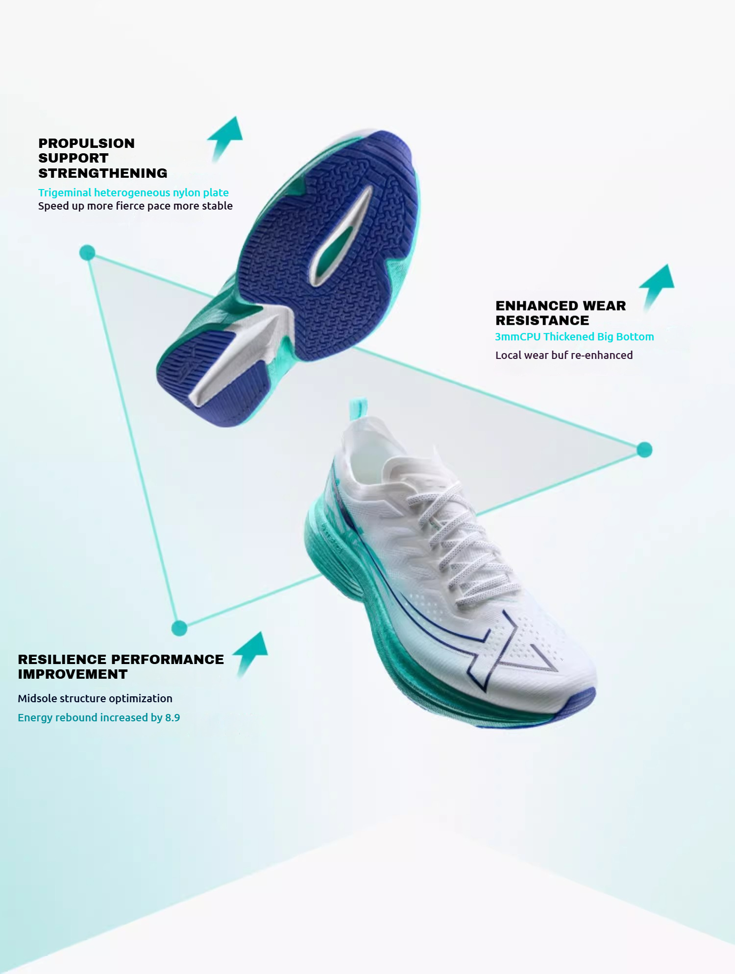 【XTEP】One Piece 3.0 | Racing Marathon Running Shoes Exotic Nylon plate ...