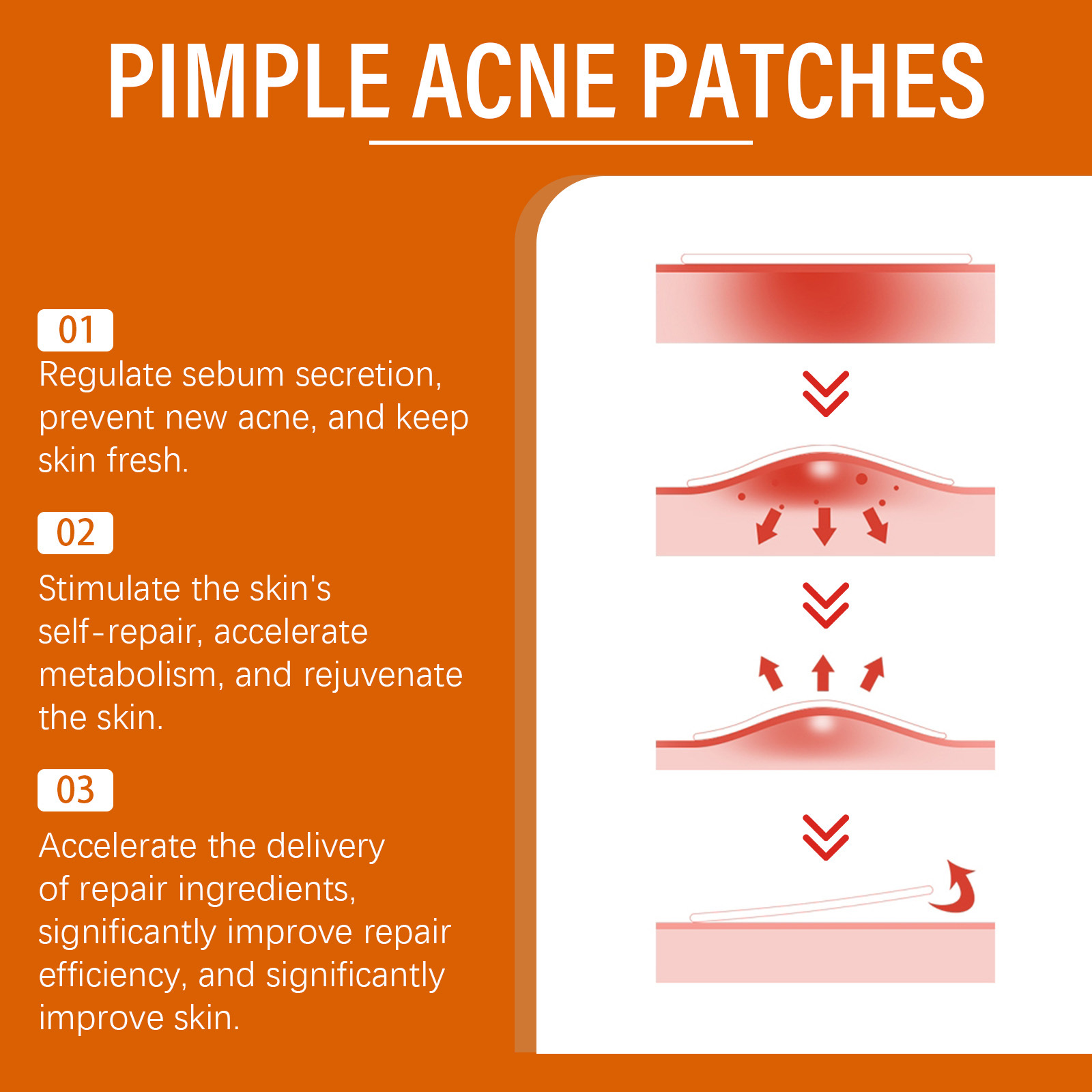 Pimple Patches For Face, Hydrocolloid Acne Patches For Covering Zits ...