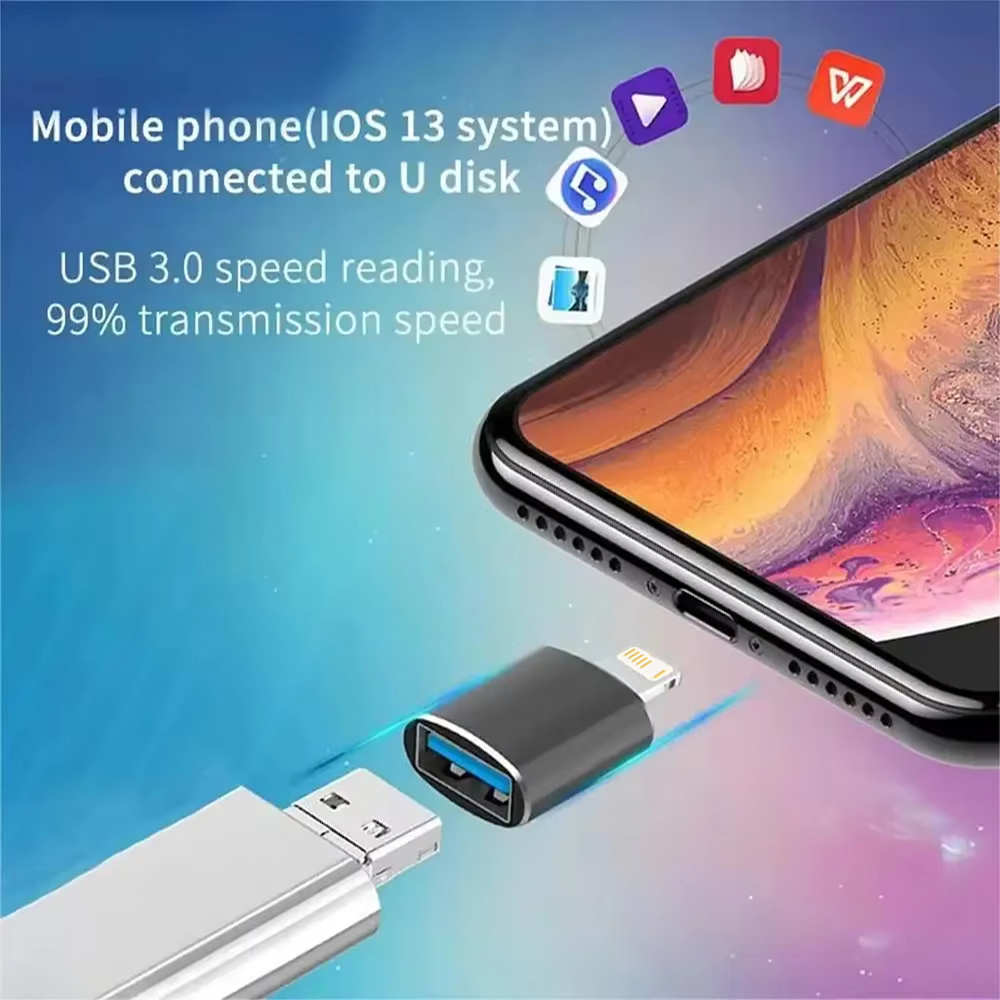 USB 3.0 OTG Adapter Suitable for IOS 13 Above IPhone 14 to 6s IPad Can ...