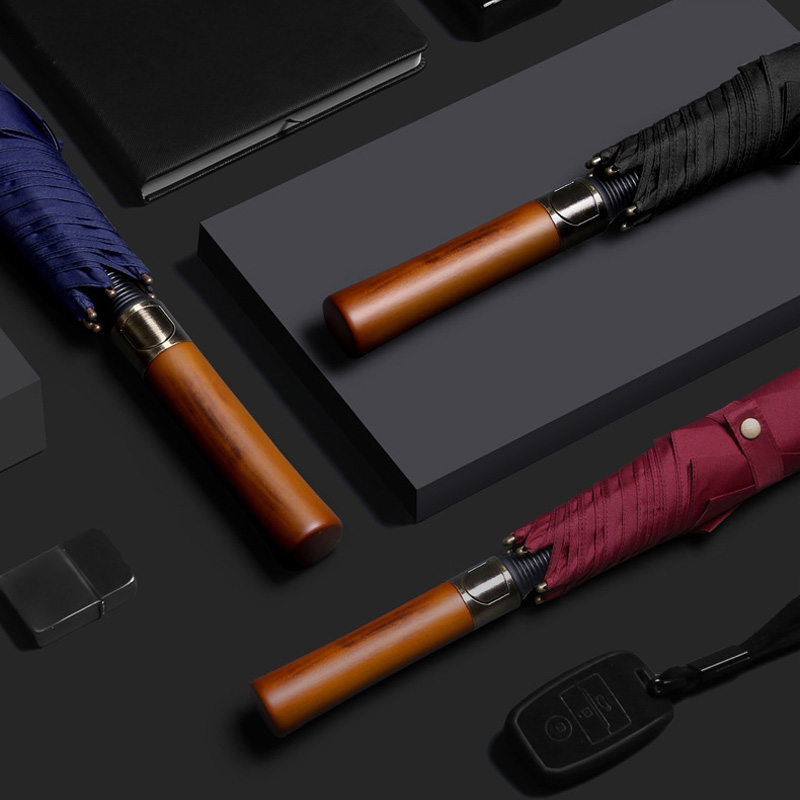 Toyota Car high-end wooden umbrella long handle umbrella straight pole ...