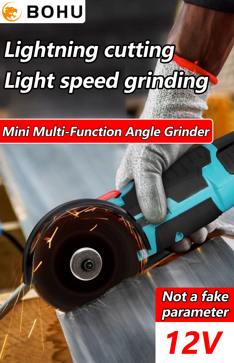 BOHU 12V Mini Angle Grinder Cordless Electric Angle Grinder ...