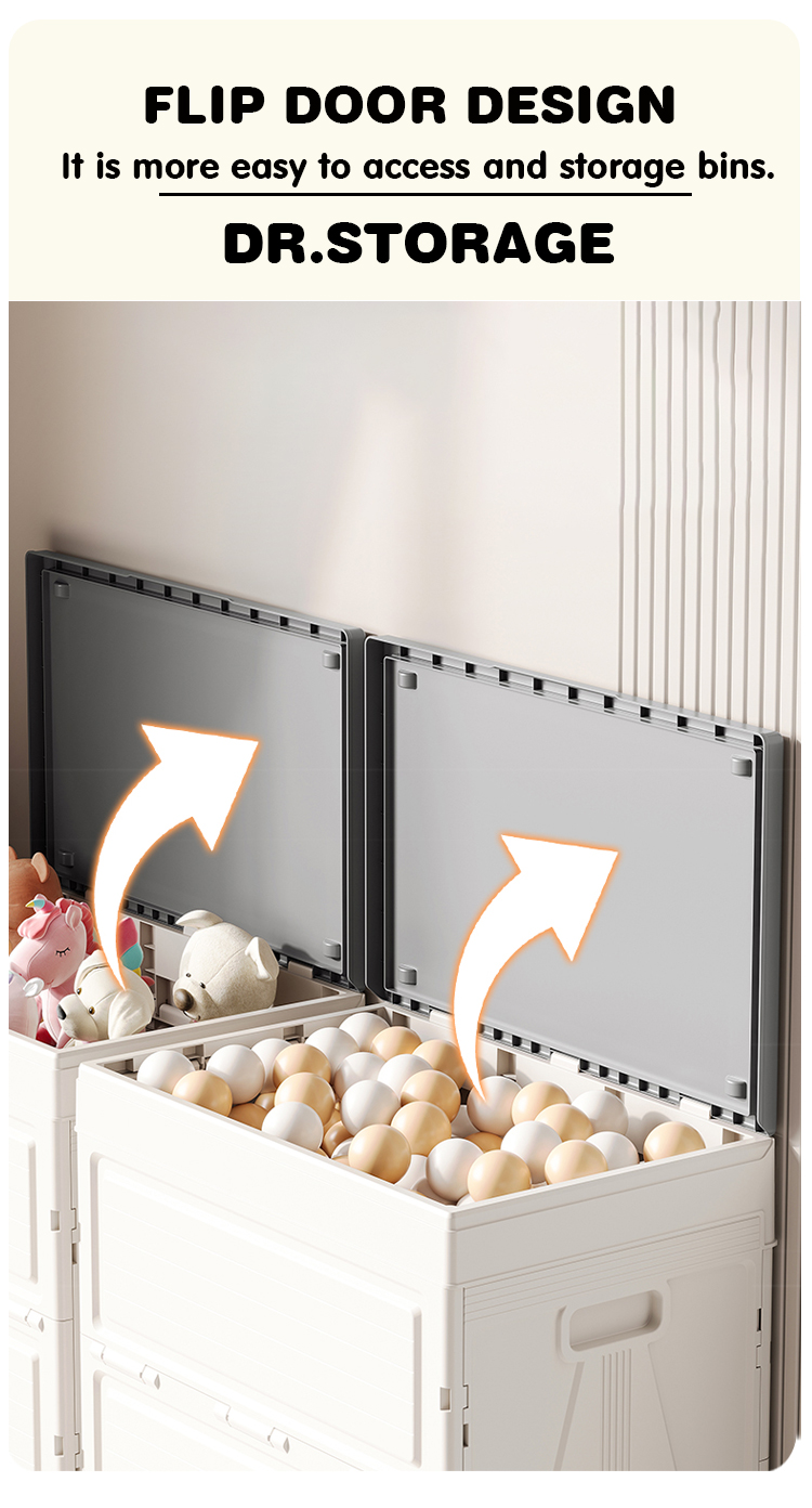 DR.STORAGE Large Capacity Storage Box Organizer Foldable Storage Box ...