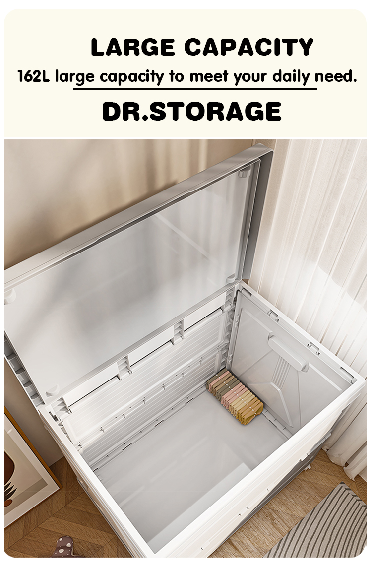 DR.STORAGE Large Capacity Storage Box Organizer Foldable Storage Box ...