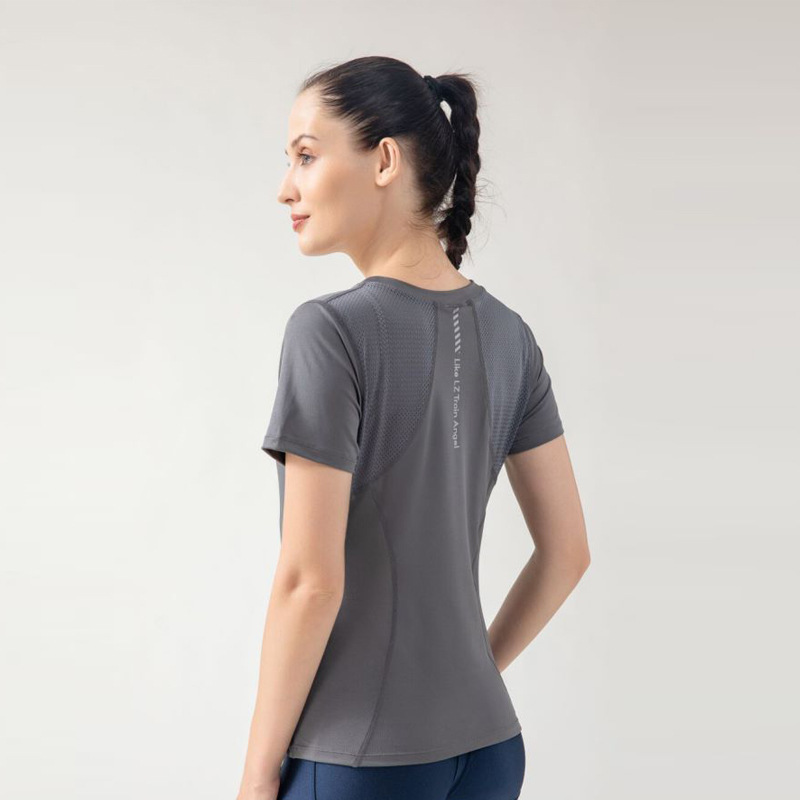 Women Yoga Top Sport T Shirts Fitness Clothes Short Sleeve Yoga Shirt ...