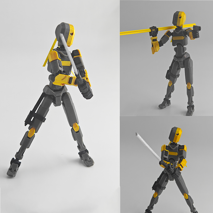 Special molding 3D printed Dummy Lucky 13 Action Figure,DIY gift ...