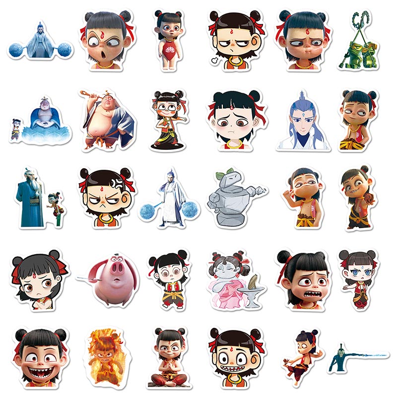 89pcs Chinese Animated Ne Zha 2‌‌ Cartoon Sticker DIY Laptop Phone ...