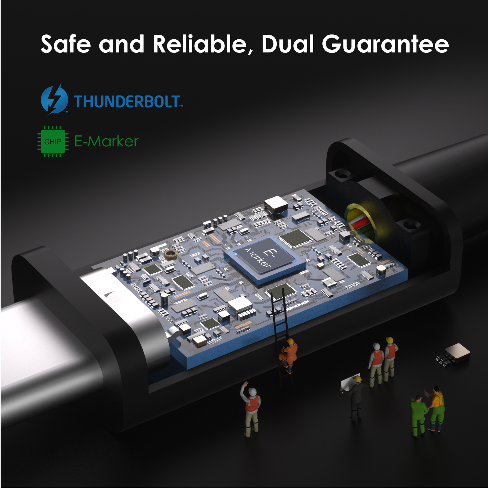 WAVLINK Thunderbolt 5 Certification Cable 120Gbps Fast Data 240W Power Delivery USB-C Cable 8K ...