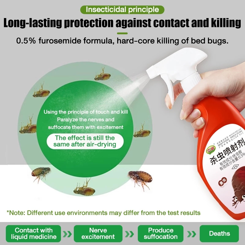 【100% effective】bed bug spray killer bed bug killer dust mite spray ...