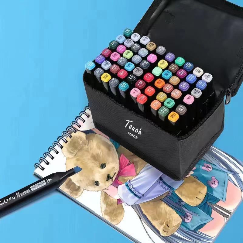 Color Marker Pen Set for Students and Children, Anime Drawing ...