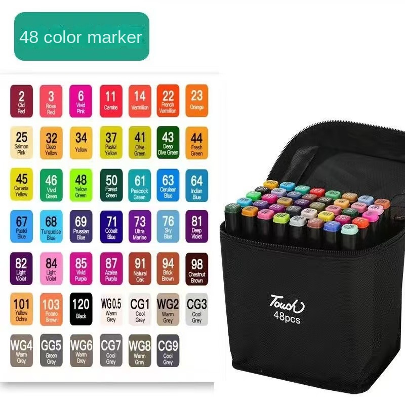 Color Marker Pen Set for Students and Children, Anime Drawing ...