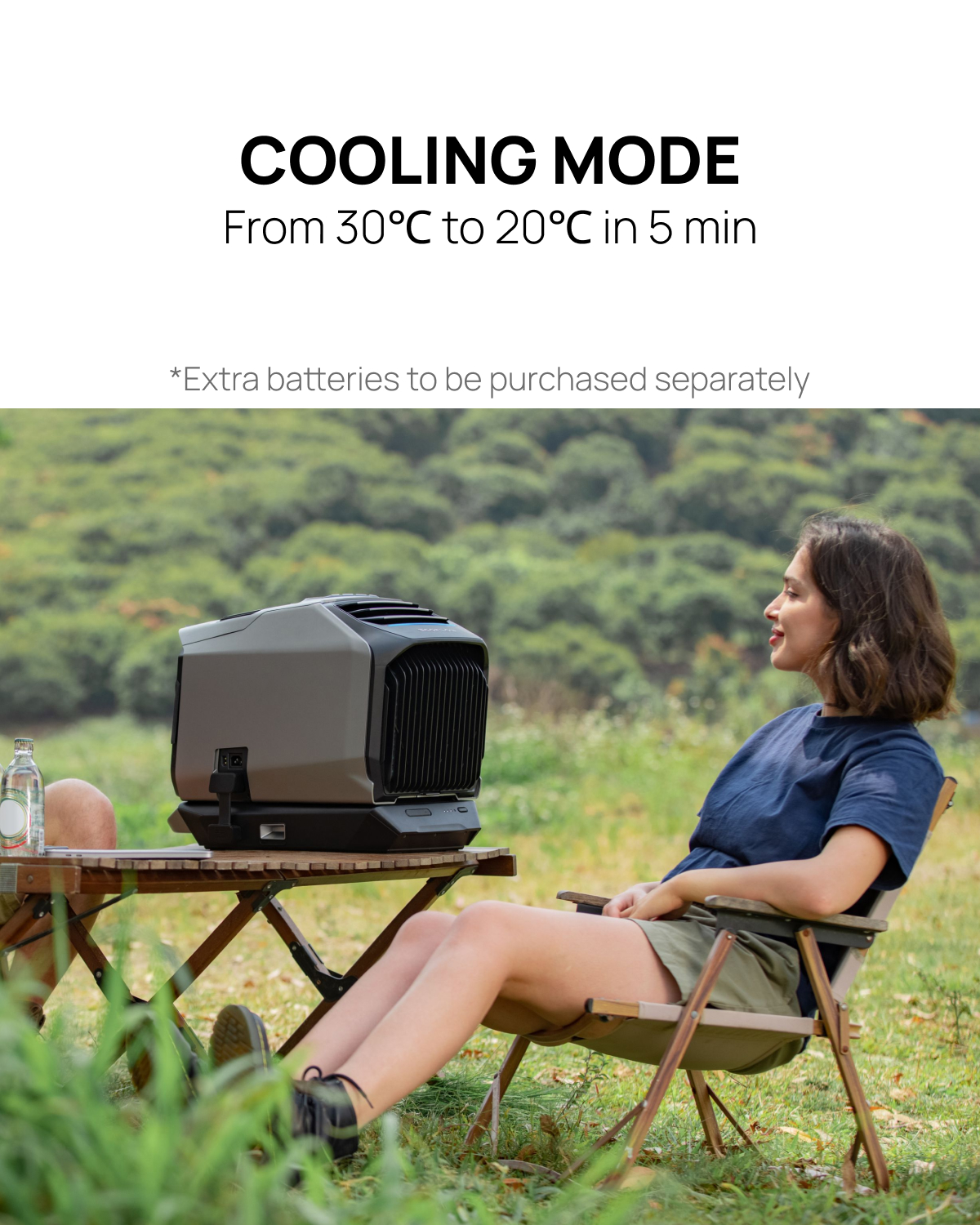 EcoFlow Wave 2 Portable Air Conditioner with Heat Air Portable AC for ...