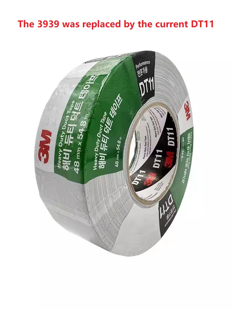 3M 3939 Sliver Cloth Duct Tape 200 Degree F Performance Temperature ...