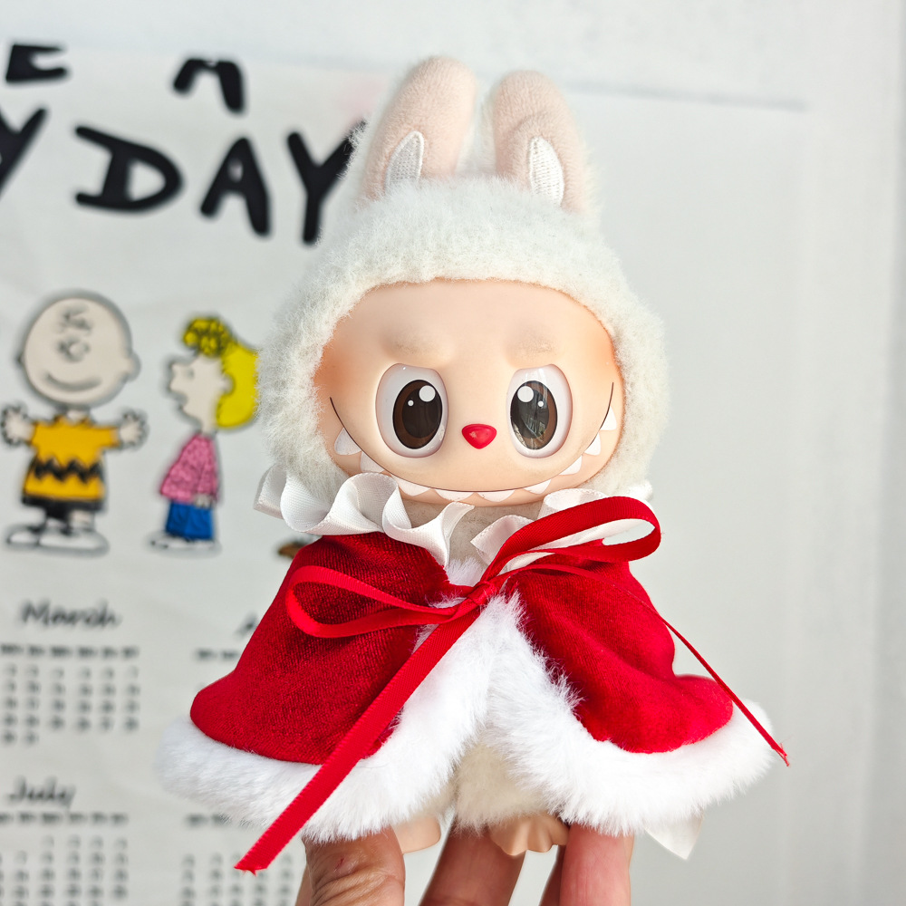 Labubu doll clothing accessories, queen cloak with crown, Nezha costume ...