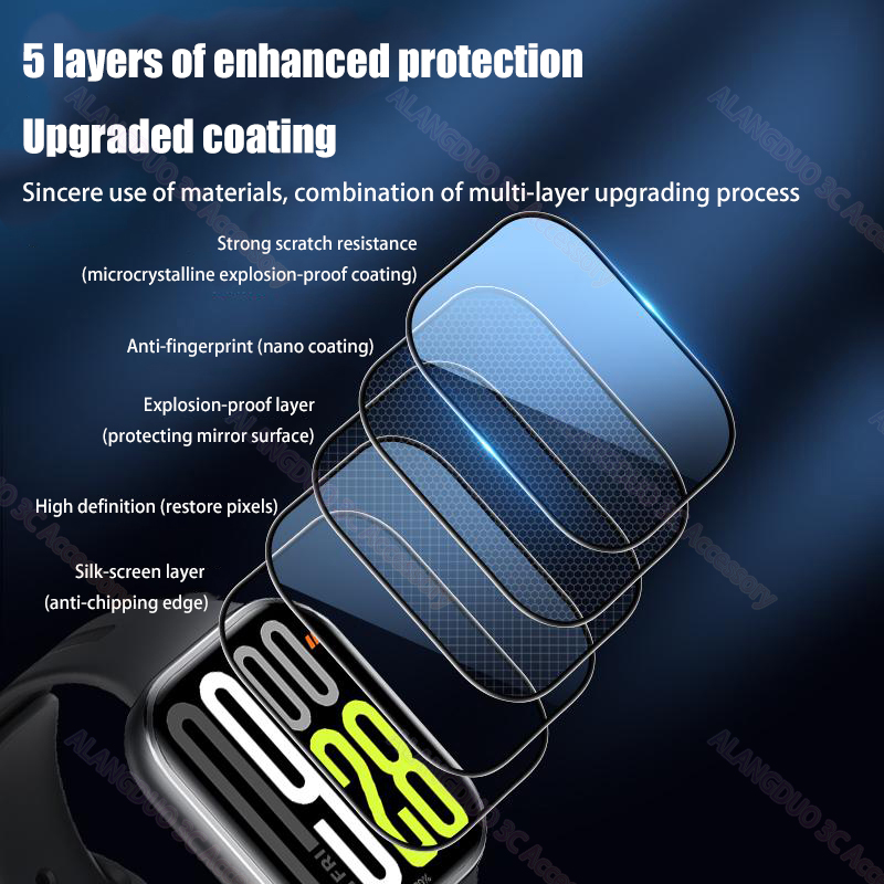 Xiaomi Redmi Watch 5 4 Active Lite Screen Protector Easy Install 3D ...
