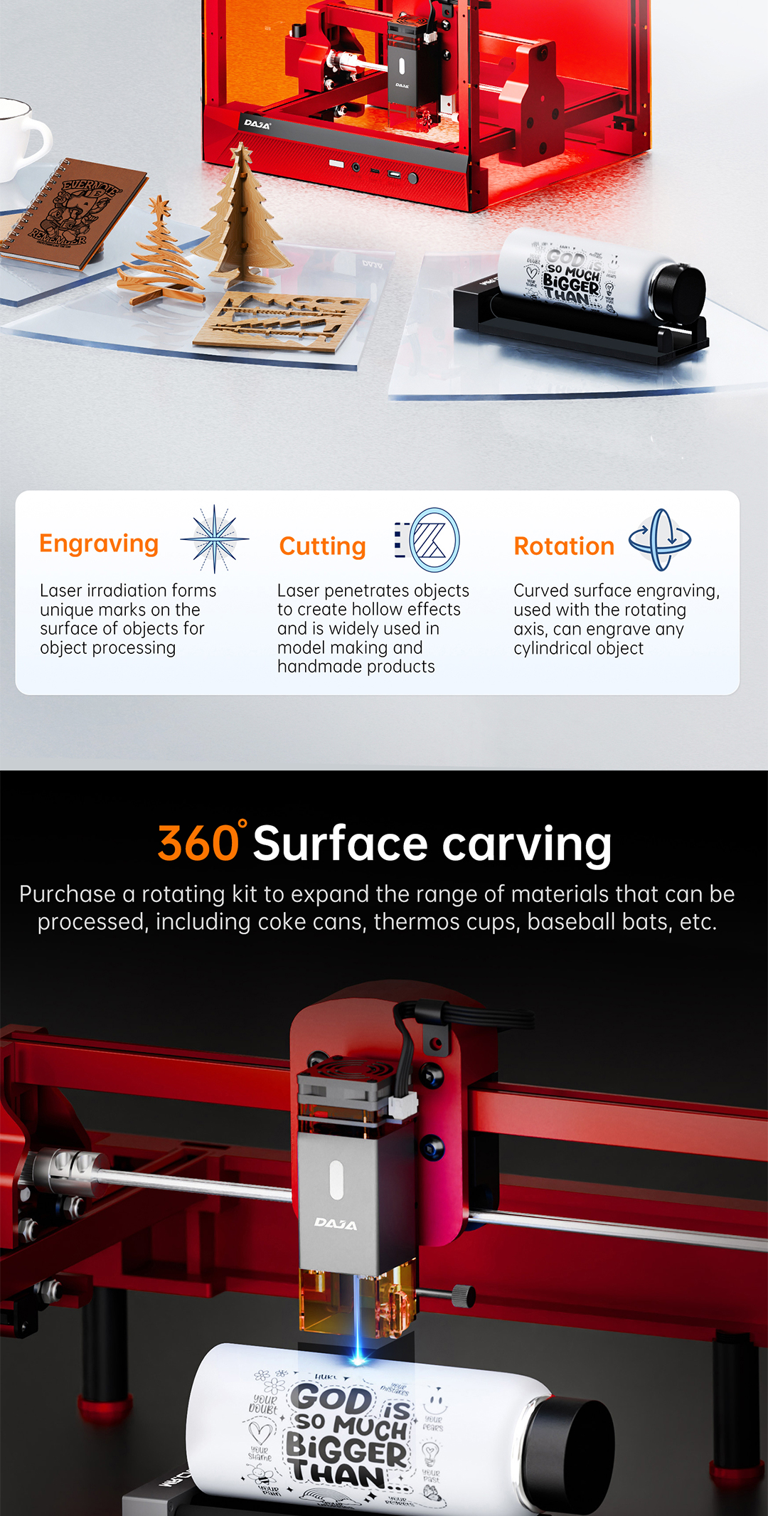 DAJA A7 MINI PRO Laser Engraving Machine Smart Simple Mini Laser ...