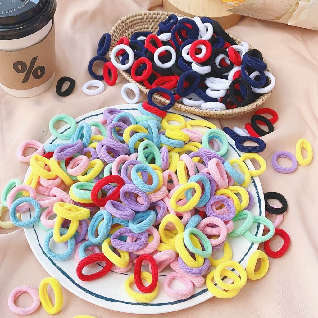Baby Hair Bands Soft Elastic No-Slip 20/50Pcs Gentle Ponytail Holders ...