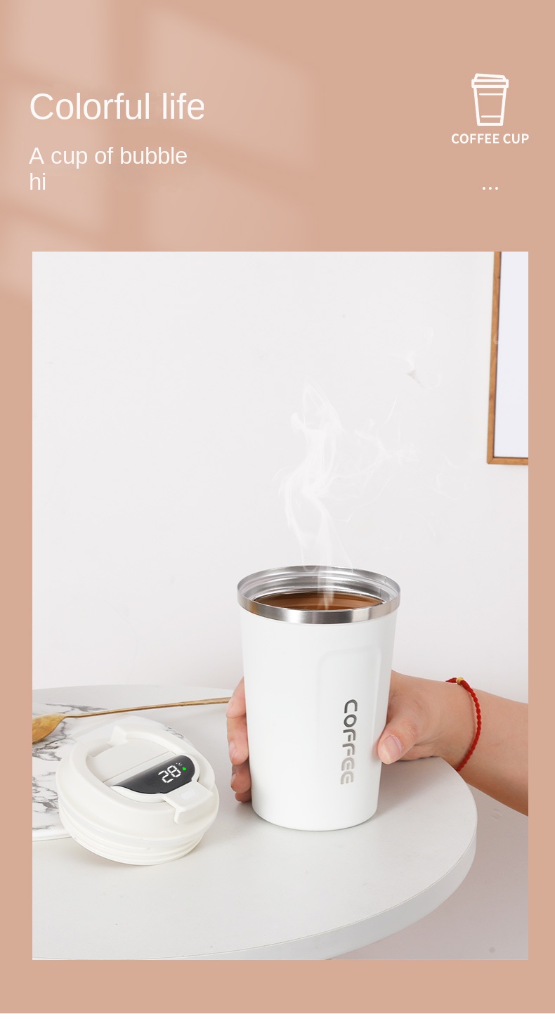 Portable Coffee Mug Stainless Steel Travel Tumbler Thermo Cup THERMOS ...