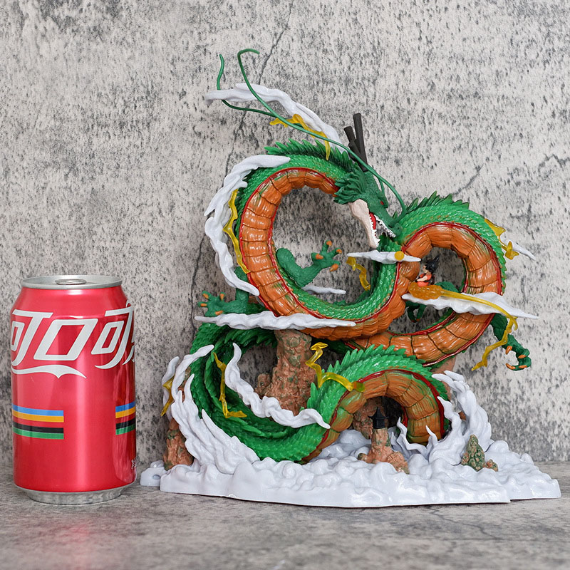 24cm Dragon Ball Anime Figure Shenron Figure Goku And Shenron Figurine ...
