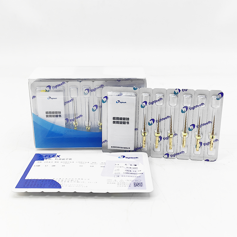 Dental/ 6PCS Endo Files E-FLEX Gold Dental Root Canal Files Heat ...